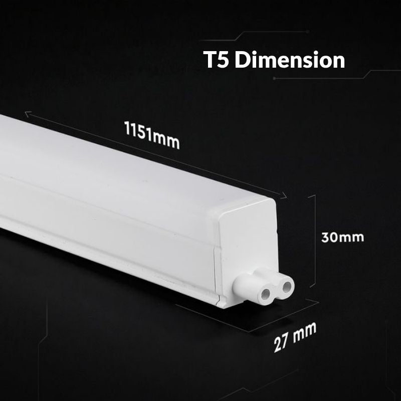 Tube Néon LED T5 120cm 16W 2 Têtes avec Interrupteur - Garantie 6 ans ...